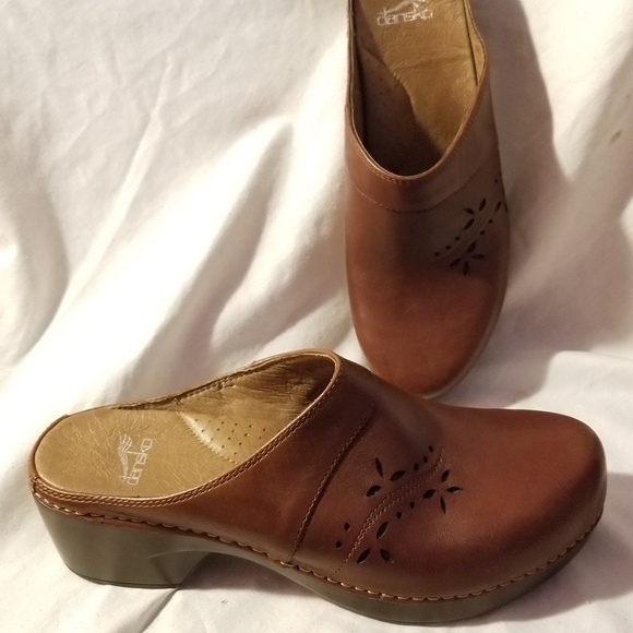 Dansko | Shoes | Dansko Trina Mule Clogs 4950 Us Brown Leather | Poshmark